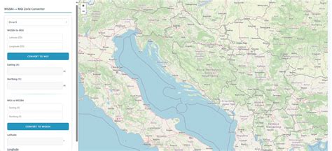 Geographic Coordinate Conversion Tools Wgs84 ↔ Mgi Map Converter