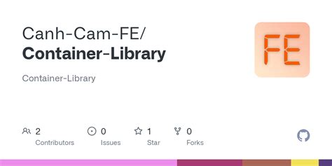 GitHub Canh Cam FE Container Library Container Library