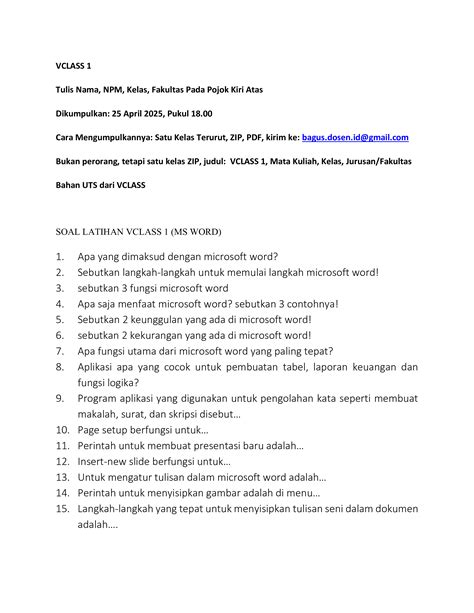 Virtual Class Universitas Gunadarma Search Results