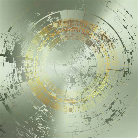 Vector Hitech Element Technology Diagram Concept Vector Graphic