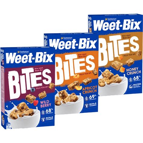 Weet Bix Bites Cereal นำเข้าจากออสเตรเลีย🇦🇺 2รส ฮันนี่ครั้นชี่ แอปริคอท