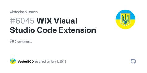 WiX Visual Studio Code Extension Issue Wixtoolset Issues GitHub