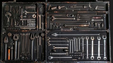 Heavy Tool Set In A Tool Box Premium Ai Generated Image