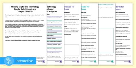 Meeting Digital And Technology Standards In Education