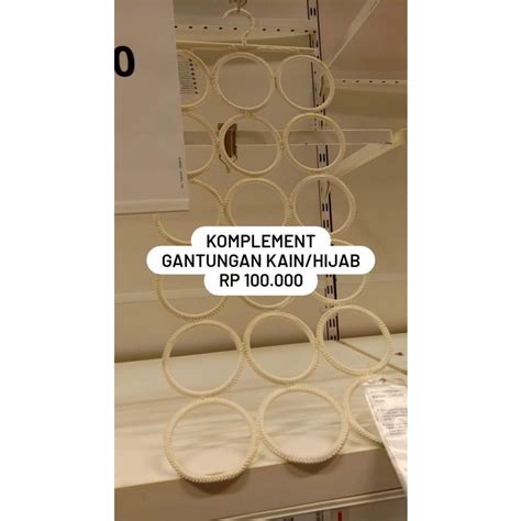 Jual Ikea Komplement Gantungan Kainhijab Shopee Indonesia