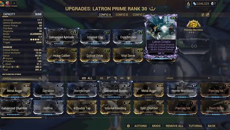 how could i improve on this latron prime with the incarnon and crit