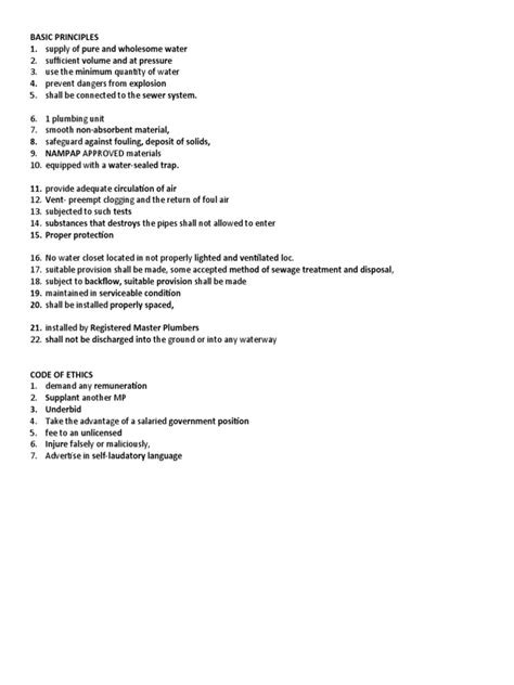 Plumbing Code Pdf Plumbing Pipe Fluid Conveyance