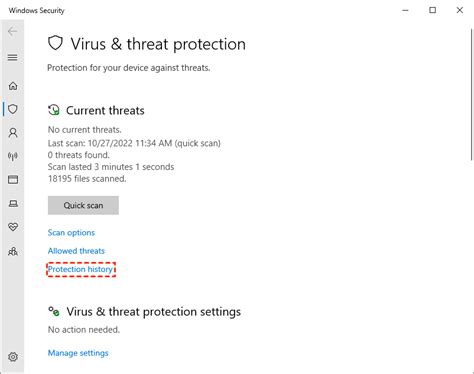 Troubleshoot Windows Defender Automatically Deleted Files