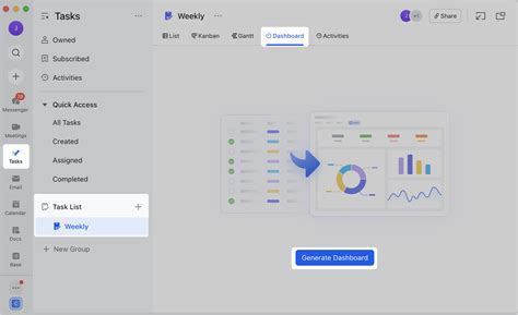 Use Dashboards In Task Lists
