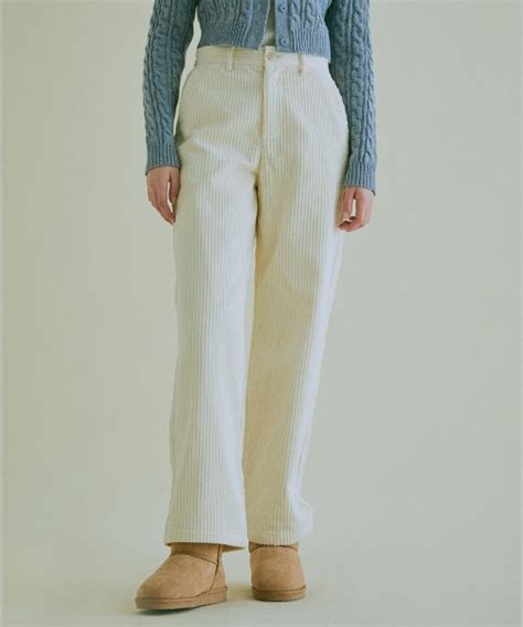 Who A U 후아유 실시간 인기 스타일 여성 코듀로이 와이드 팬츠 Whtac4t49f 온더룩