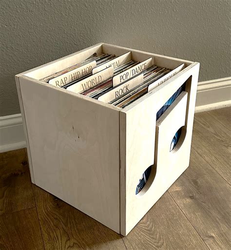 Vinyl Record Storage Lp Storage Cube Record Storage Record Storage Wood Cube Storage Music