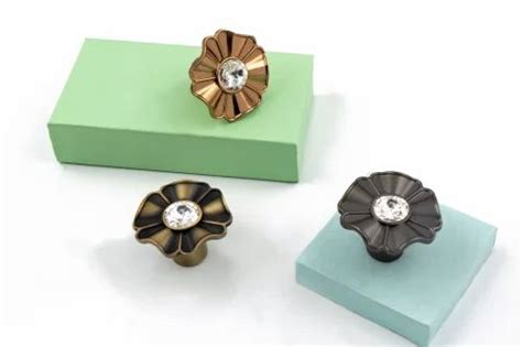Zinc Black Crystal Drawer Knobs For Door Fitting At Rs 81piece In Rajkot