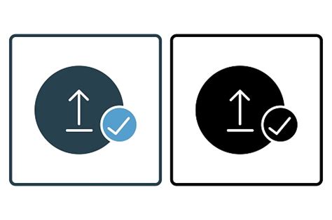업로드 성공 아이콘입니다 기본 웹 및 Ui와 관련된 아이콘입니다 웹 사이트 앱 사용자 인터페이스 인쇄 가능한 등 솔리드 아이콘 스타일에 적합합니다 편집 가능한 간단한 벡터