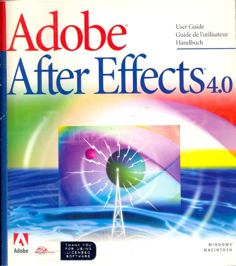 Adobe After Effects 4 0 User Guide Book Computing History