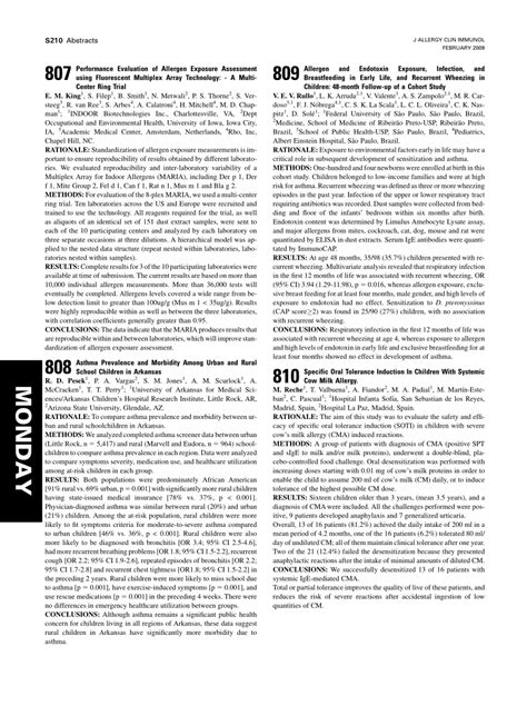 Pdf Performance Evaluation Of Allergen Exposure Assessment Using