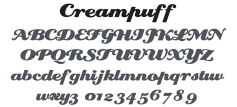 Creampuff Font Free Download Fontsum