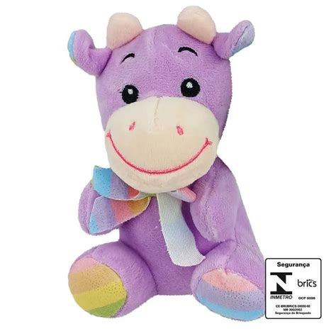 Vaca Vaquinha De PelÚcia 14 Cm Linha Arco Iris Loja Angels Fly