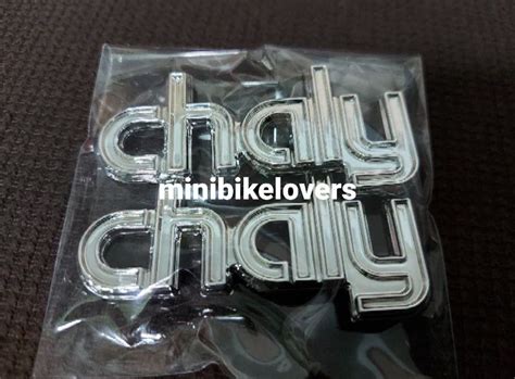 โลโก้chaly ติดโครงฮอนด้าชาลี แบบสีเงิน สีทอง Th