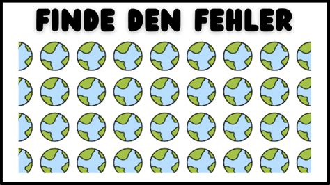 Finde Den Fehler Nur 1 Schaffen Es Unter 15 Sekunden Und Du