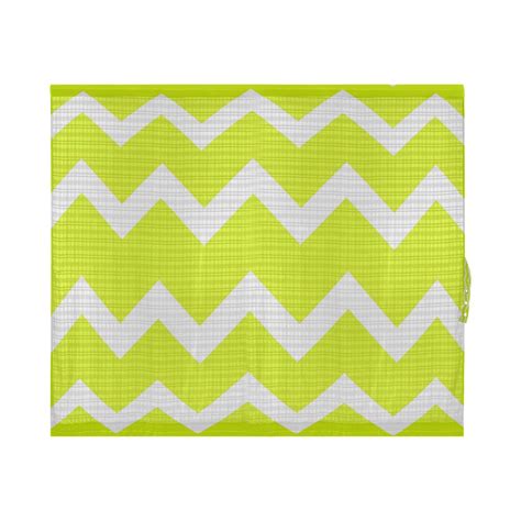 Bright Chevron Pattern Door Panels 25x72in Breathable Mesh Privacy Uv