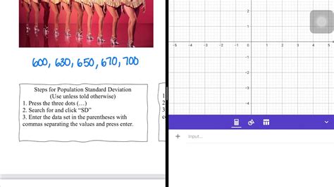 Finding Standard Deviation On Geogebra Youtube
