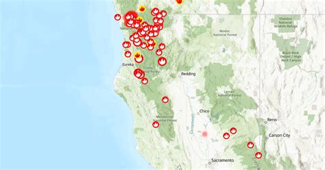 Heres A Map Of All The Fires Are Burning In Northern California