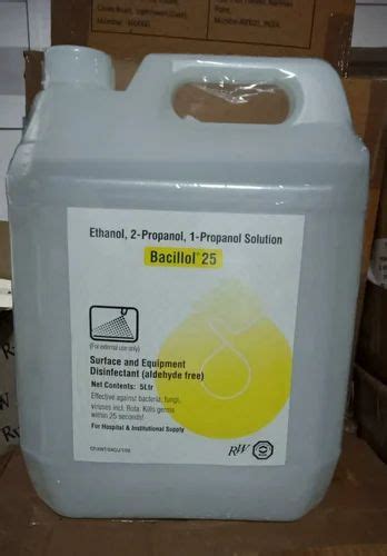 Grade Standard Bio Tech Grade Bacillol 25 5 Ltr Packaging Type Can At ₹ 1800 Piece In Pune