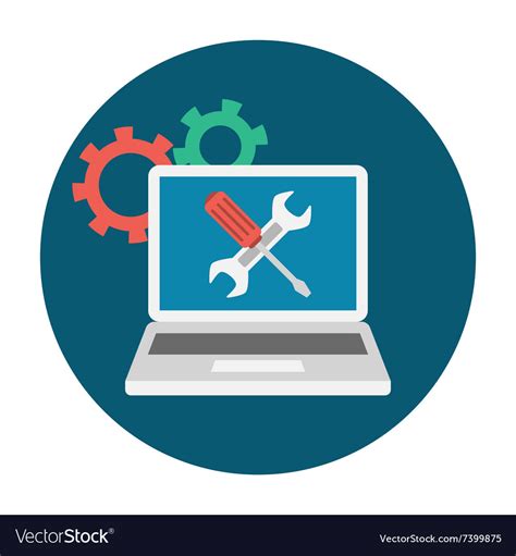computer service icon royalty free vector image