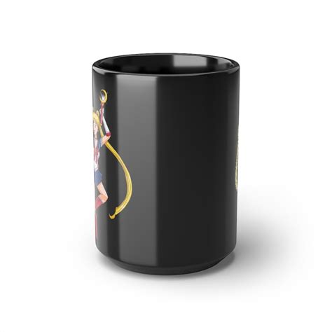 Sailor Moon Chibi Sailor Moon Black Mug 15oz T Idea Anime Manga