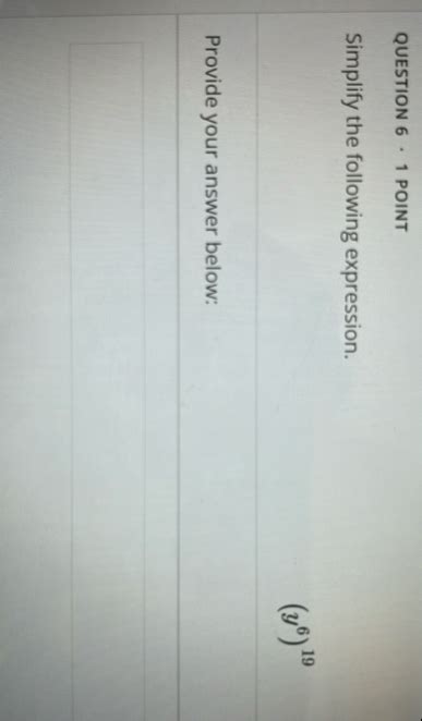 Solved Question 61 ﻿pointsimplify The Following