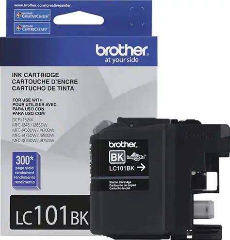 Brother Lc101bk Ink Cartridge Black Lc 101bks Best Buy