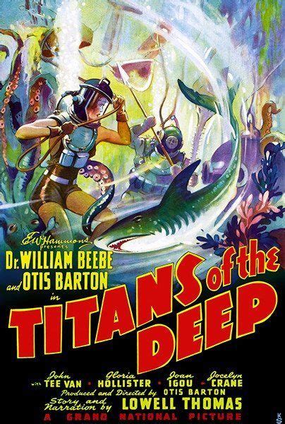 The Deep Poster Titans Posters Deep Sea Diver Poster Vintage Movie