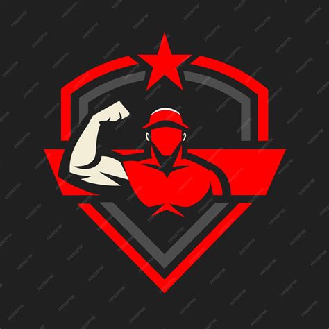 Biceps Logo Vector Illustration Flat 2 Premium Ai Generated Vector