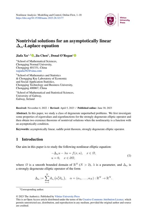 pdf nontrivial solutions for an asymptotically linear delta alpha