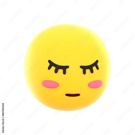 Shy Character Emoji Stock Illustration Adobe Stock