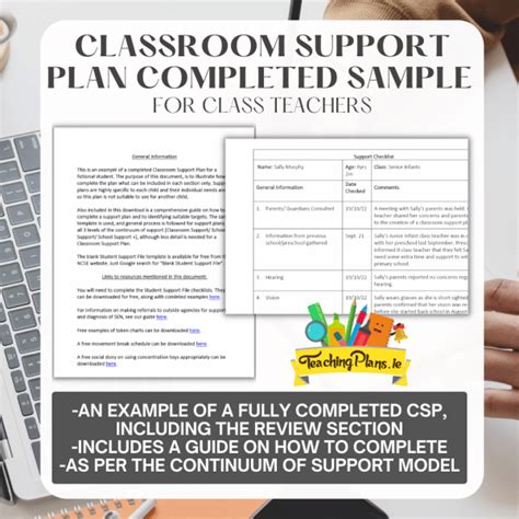 Classroom Support Plan Writer At Bernard Baril Blog