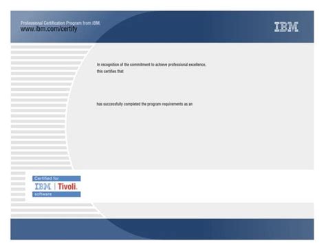 Ibm Certified Deployment Professional Ppt
