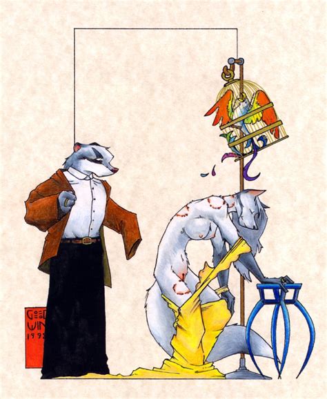 Rule 34 1990s 1998 20th Century Anthro Avian Badger Bird Bites