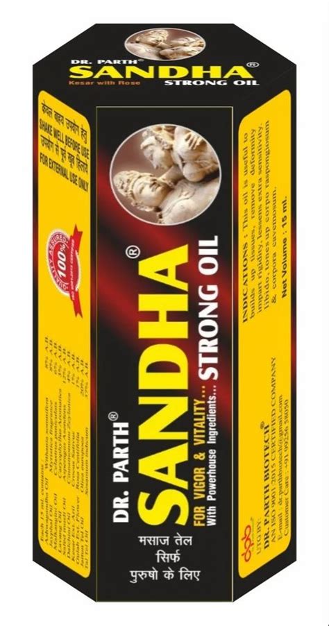Ayurvedic Sexual Sandha Oil Herbal Sexual Health Supplement Men Box At Rs 100 Bottle In Surat