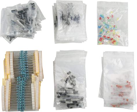 Akozon Electronic Component Kit Led Diodes Transistor Electronic