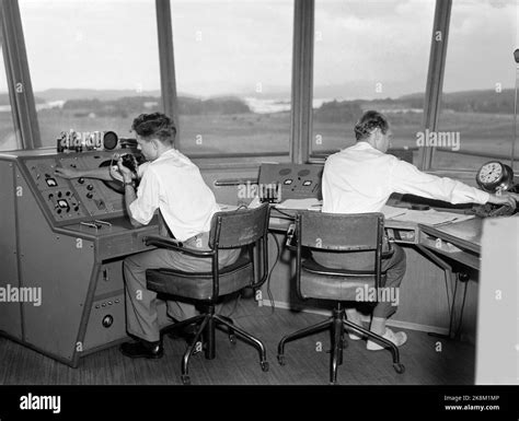 Ntb Ntb Airport Air Traffic Controllers Control Tower Interior Hi Res