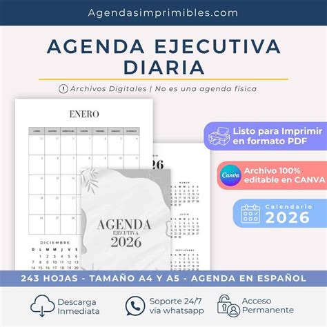 Agendas Imprimibles Diseños Para Organizarte O Emprender