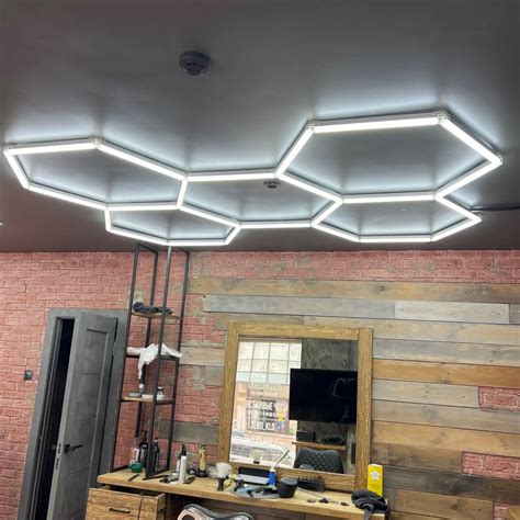 24 Pack Led Car Detailing Shop Light Hexagon Garage Lights 6500k