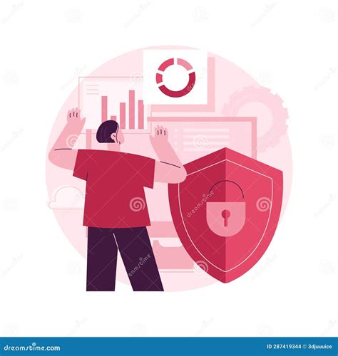 Cyber Security Risk Management Abstract Concept Vector Illustration