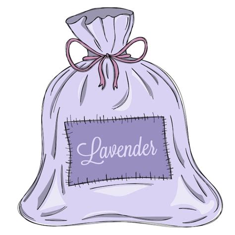 Premium Vector Vector Bag With Fragrant Lavender