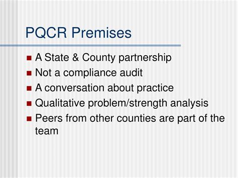 Ppt Understanding Pqcr Process In San Francisco County Powerpoint
