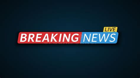 Breaking News Live Abstract Futuristic Background With A Glowing