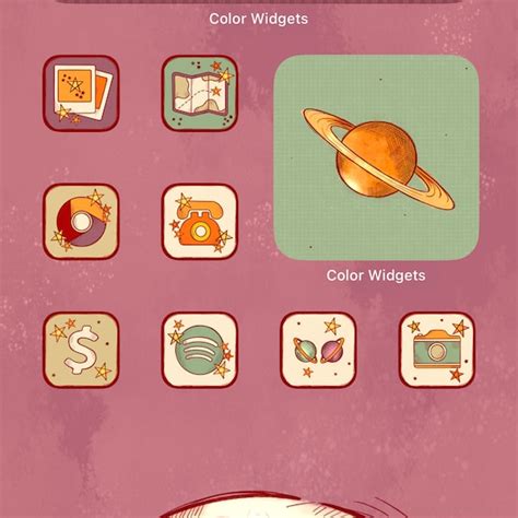 Celestial Sunset Ios App Icons Space Theme App Covers Ios 16 17
