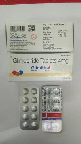 Glimepiride Tablets 4 Mg At ₹ 150box Khrishna Nagar Nagpur Id