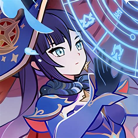 𝘮𝘰𝘯𝘢 · 𝘨𝘦𝘯𝘴𝘩𝘪𝘯 Cute Anime Character Fan Art Icon